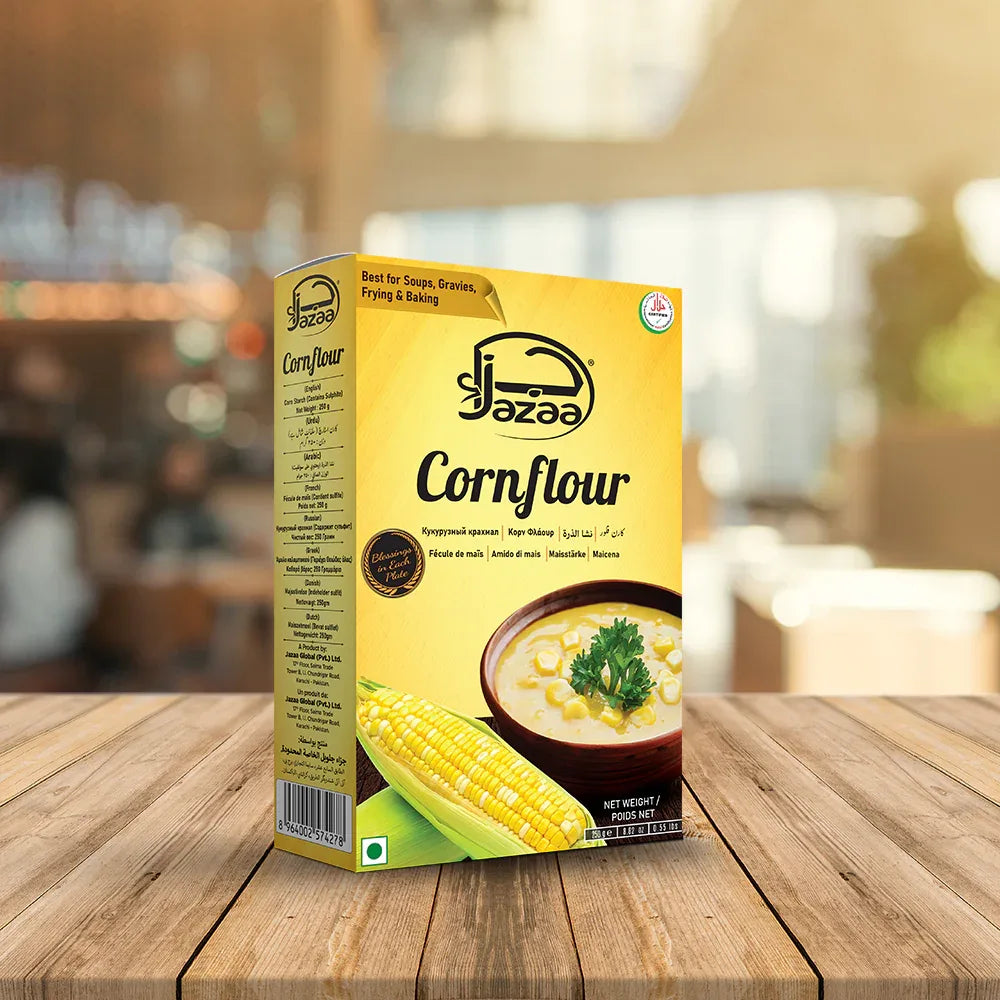 Buy Jazaa Corn Flour 250gm – Best Corn Flour Price in Pakistan – Jazaa Global Pvt Ltd
