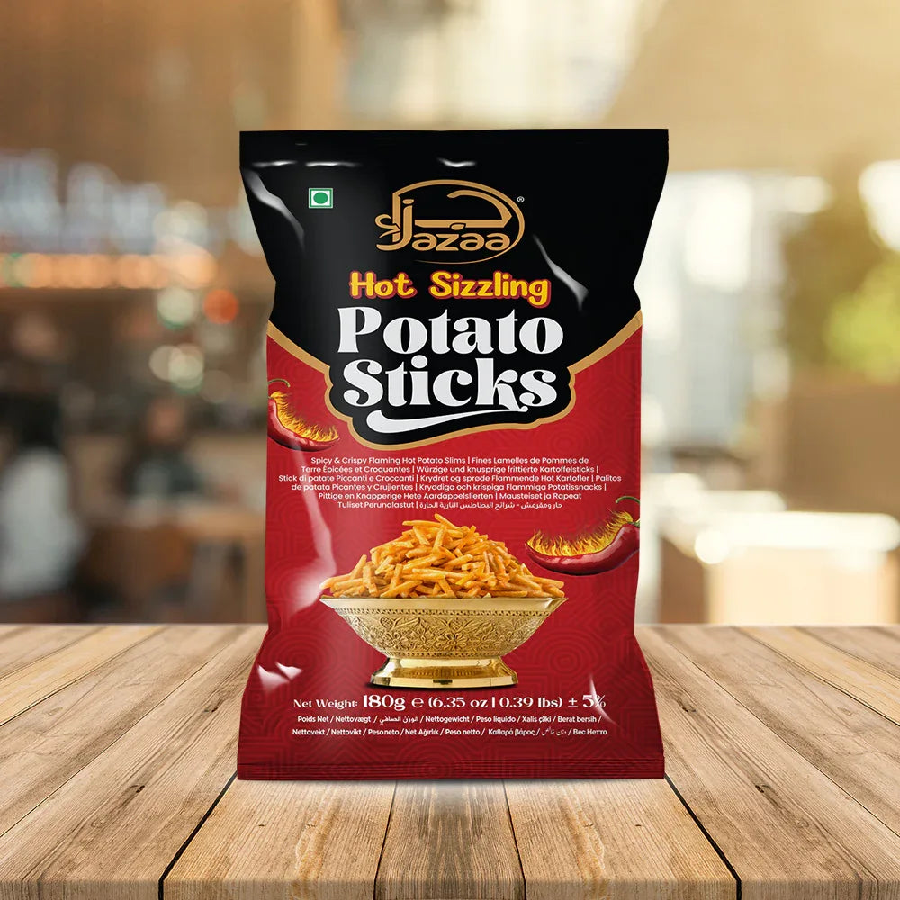 Buy Jazaa Potato Sticks 180gm - Spicy Potato Sticks Chips – Jazaa ...