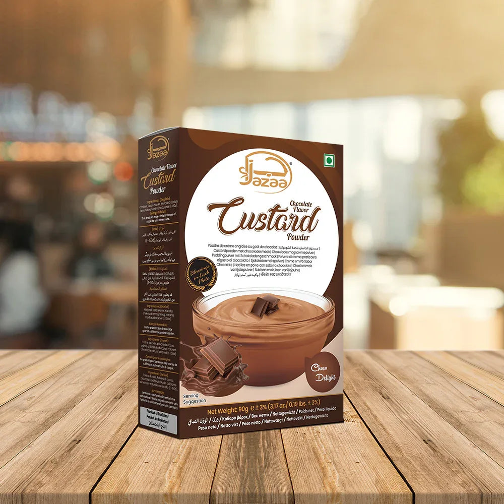 Buy Jazaa Chocolate Custard 90gms - Creamy Chocolate Dessert – Jazaa ...